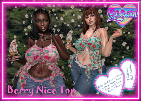 Second Life Marketplace - GLEAM: Berry Nice Top